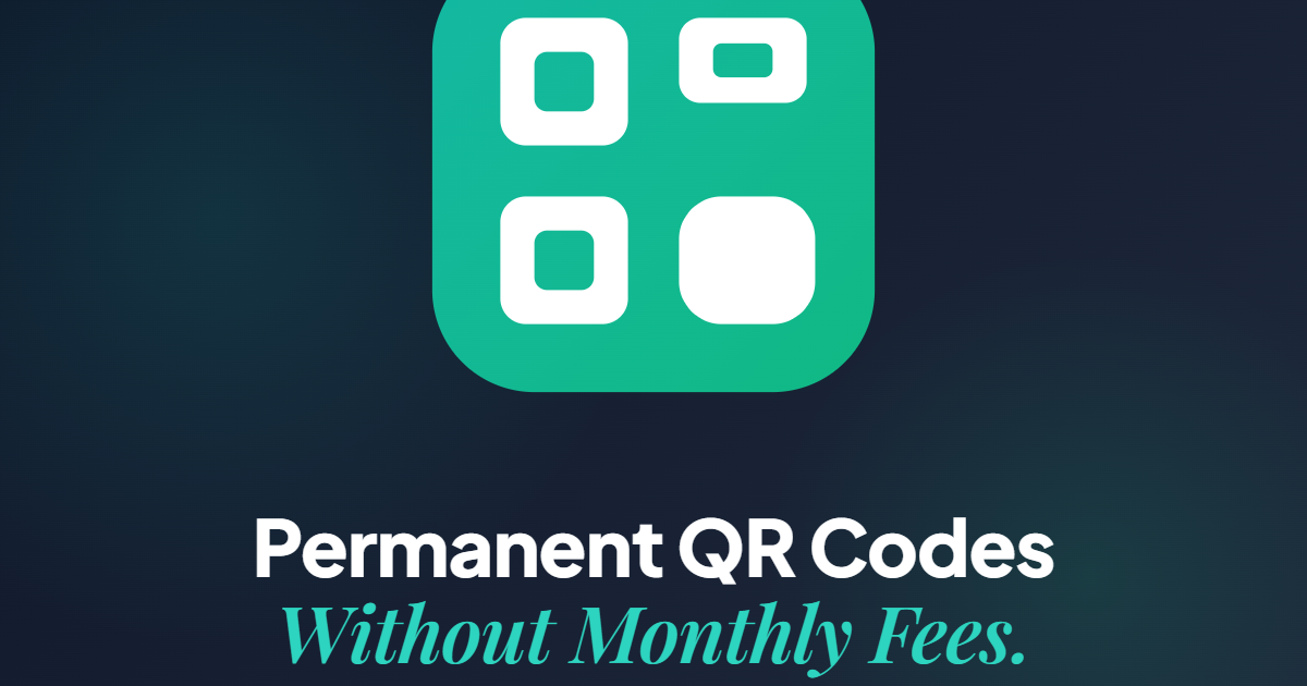 Lifetime QR Code Generator | Permanent & Editable (No Monthly Fees)